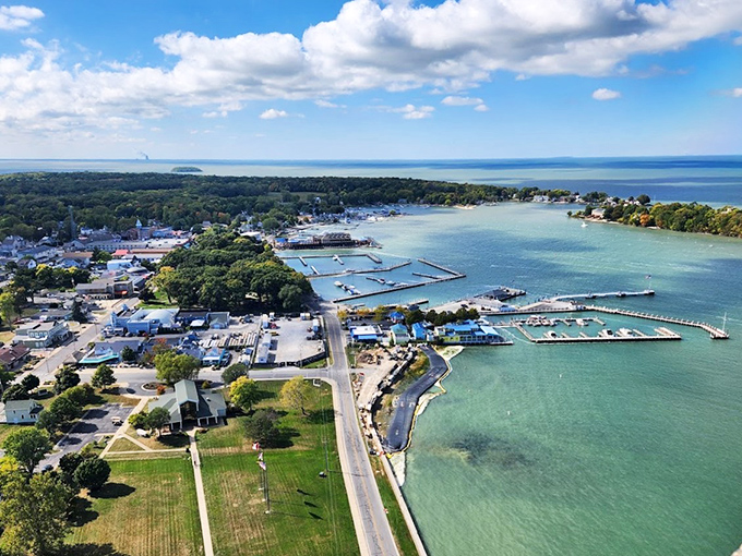 Main street alive with island energy &ndash; where golf carts are the Ferraris of transportation and everyone's on vacation time.