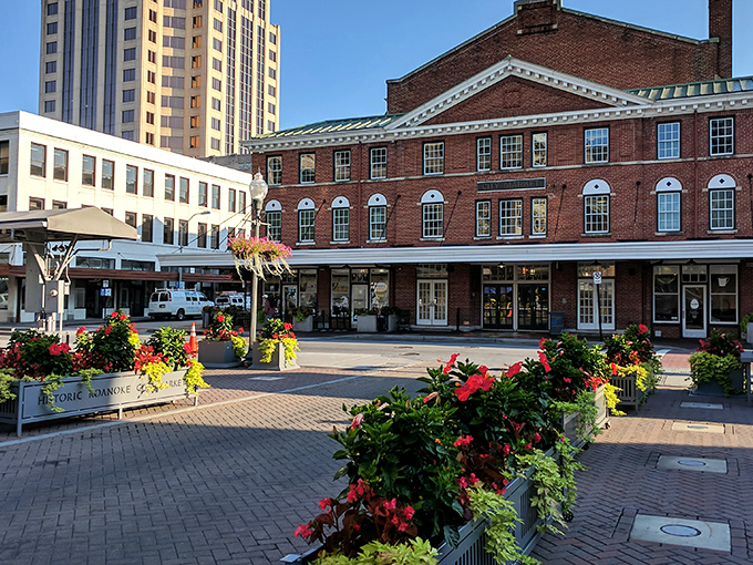 Roanoke's picturesque main street invites leisurely strolls where window shopping costs exactly zero dollars and zero cents.