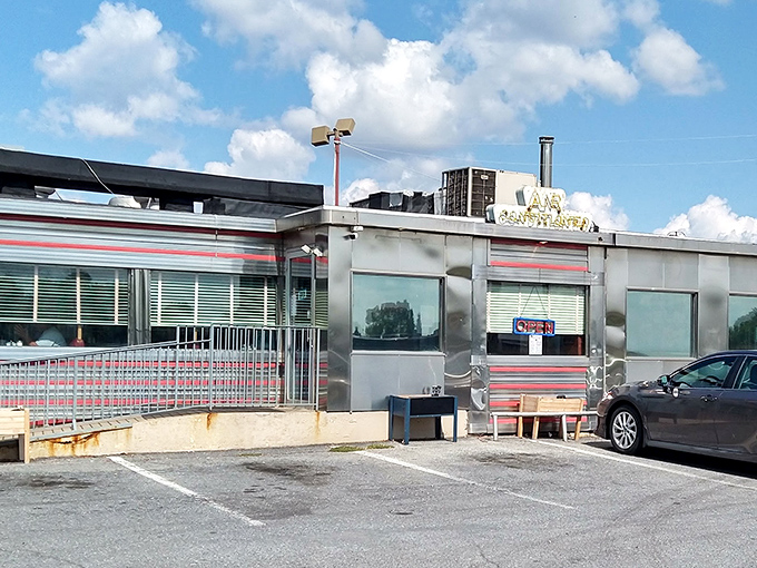 When aliens land seeking "authentic Earth cuisine," I'm bringing them here first&mdash;chrome, neon, and gravy-soaked everything.