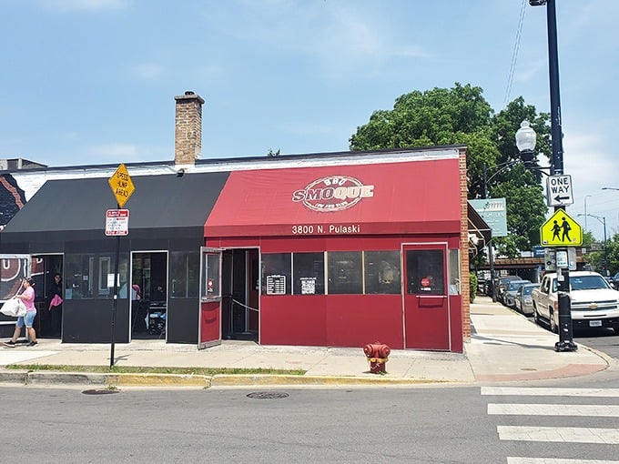 Smoque's street view is Chicago BBQ defined&mdash;urban, straightforward, and worth every minute in that inevitable line.