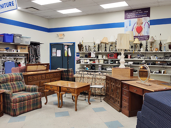 Quality furniture at prices that'll make your wallet sigh with relief &ndash; that's the Saint Vincent de Paul promise.