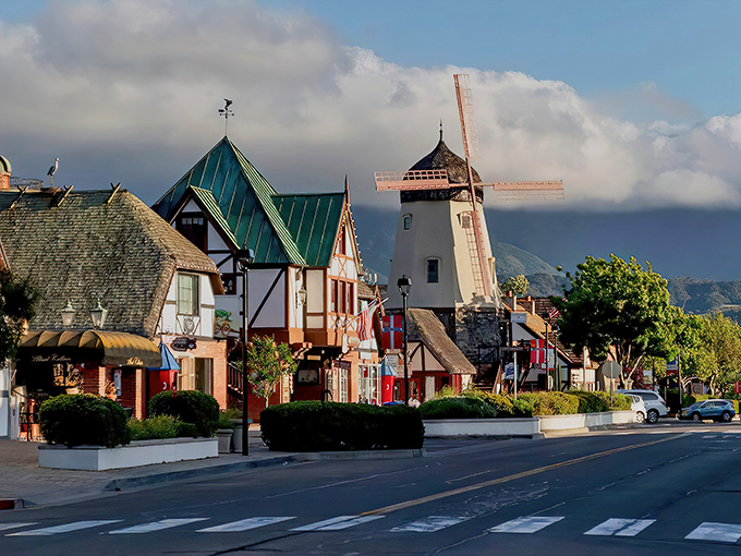 The Danish village of Solvang looks like it was plucked from a Hans Christian Andersen tale. Those red-tiled roofs against the California sky create delightful culture shock.