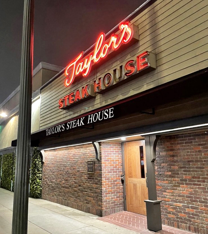 That vintage neon sign has been calling steak lovers home since your parents were dating.