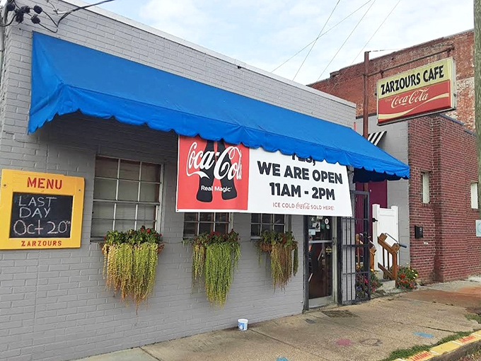 The blue awning and vintage Coca-Cola sign &ndash; Zarzour's time capsule of flavor hasn't needed updating since grandpa's day.