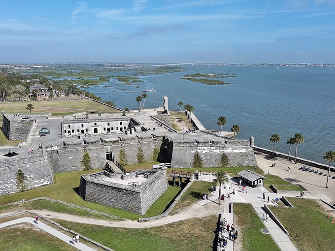 The Castillo de San Marcos stands defiantly against time and tide, its coquina walls having witnessed more history than your high school textbook ever covered.