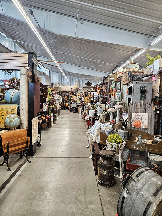 Organized chaos at its most beautiful. This vendor has mastered the art of displaying vintage treasures in a way that makes you want everything.
