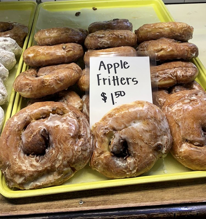 Apple fritters that could make even the most dedicated health enthusiast whisper, "Worth it." The perfect balance of fruit and decadence.