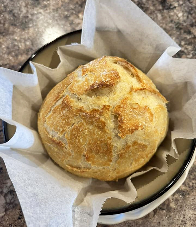 Artisan bread that looks like it should be in a museum but tastes like it should be in your mouth immediately.