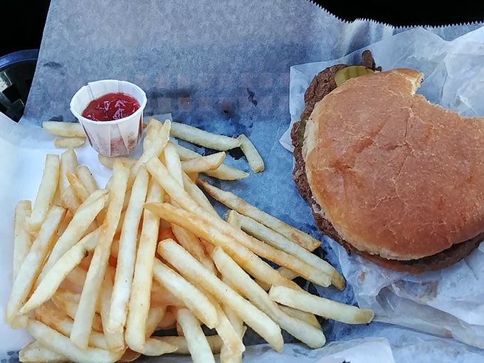The BBQ beef sandwich with fries&mdash;proof that happiness doesn't need to be complicated, just served on the right kind of bun.