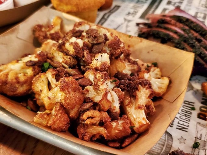 BBQ cauliflower that answers the eternal question: "Can vegetables be decadent?" With a resounding, smoky "yes!"