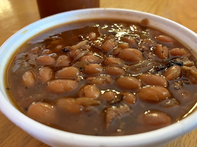 These aren't just beans&mdash;they're tiny flavor sponges that have soaked up all the smoky goodness from their meaty neighbors.