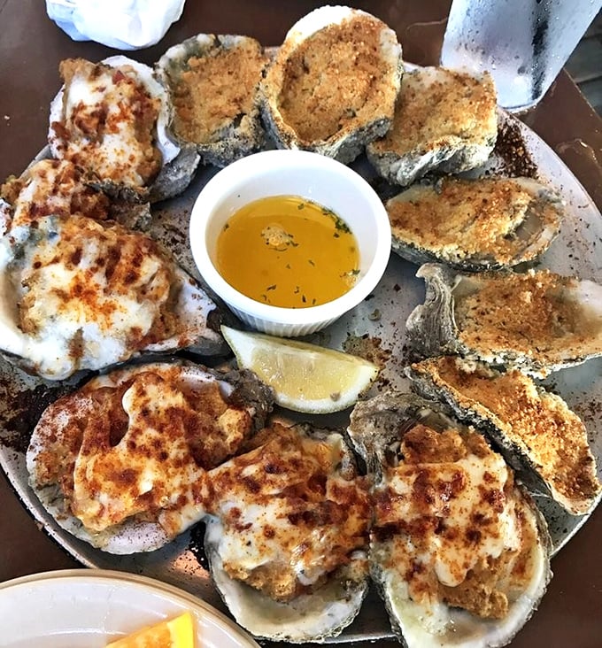 Oysters wearing their Sunday best&mdash;part broiled, part baked, all delicious in that "I-can't-believe-I-waited-this-long-to-try-these" way.