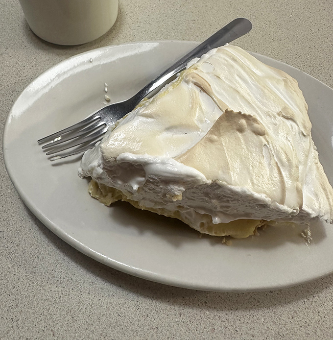 This banana cream pie doesn't just have height&mdash;it has presence. The meringue stands taller than some of Ohio's hills.