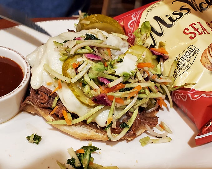 Beef brisket that doesn't need a knife&mdash;just a gentle suggestion and it falls apart like my willpower in a bakery. The sides aren't afterthoughts; they're co-conspirators.