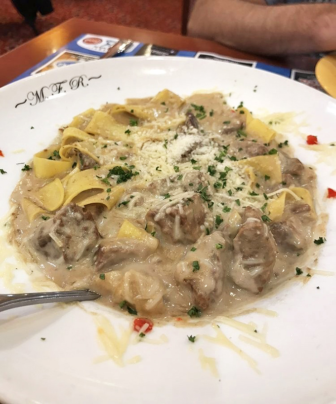 Beef stroganoff that would make a Russian czar weep with joy&mdash;tender chunks of beef luxuriating in a sauce so rich it probably owns beachfront property.