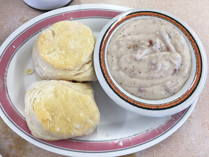 Biscuits and gravy&mdash;the ultimate comfort food marriage. These fluffy clouds swimming in peppery cream gravy could reconcile any family feud.