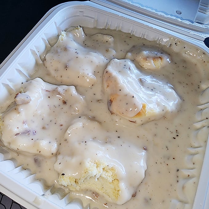 Biscuits and gravy that would make your Southern grandmother nod in approval&mdash;creamy, peppery, and worth every delicious calorie.
