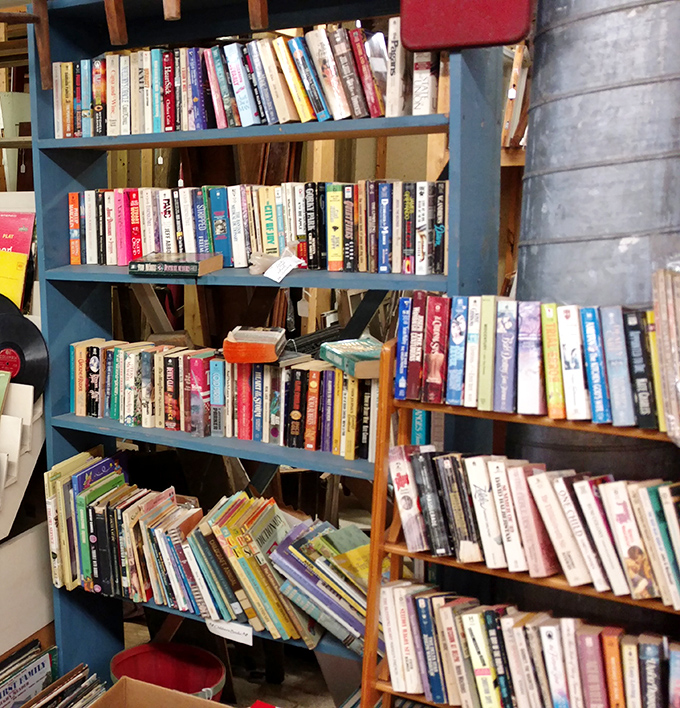 Books upon books&mdash;each spine a doorway to another world. In the age of e-readers, there's something rebelliously satisfying about the weight of an actual book in your hands.