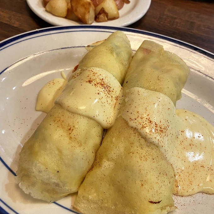 These breakfast crepes are what would happen if a French chef and a Florida grandma joined forces for the greater good.