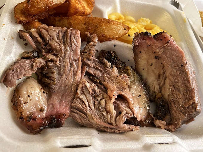 Brisket that doesn't need a filter &ndash; those smoke rings are the real deal, a testament to hours of low-and-slow dedication.