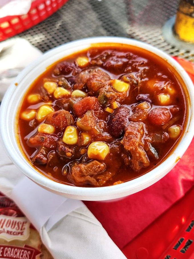 This isn't just brisket chili &ndash; it's a smoky, savory stew that makes you wonder why all chili doesn't contain chunks of properly smoked meat.