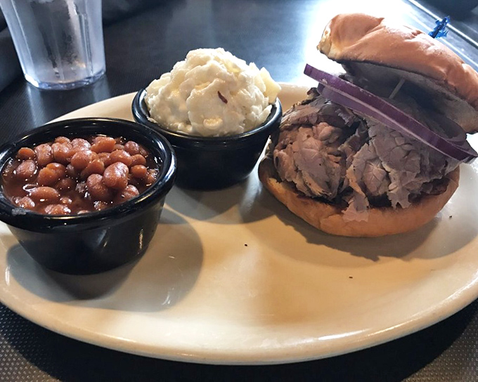 A brisket sandwich that doesn't need Instagram filters &ndash; just your undivided attention and possibly an extra napkin or three.