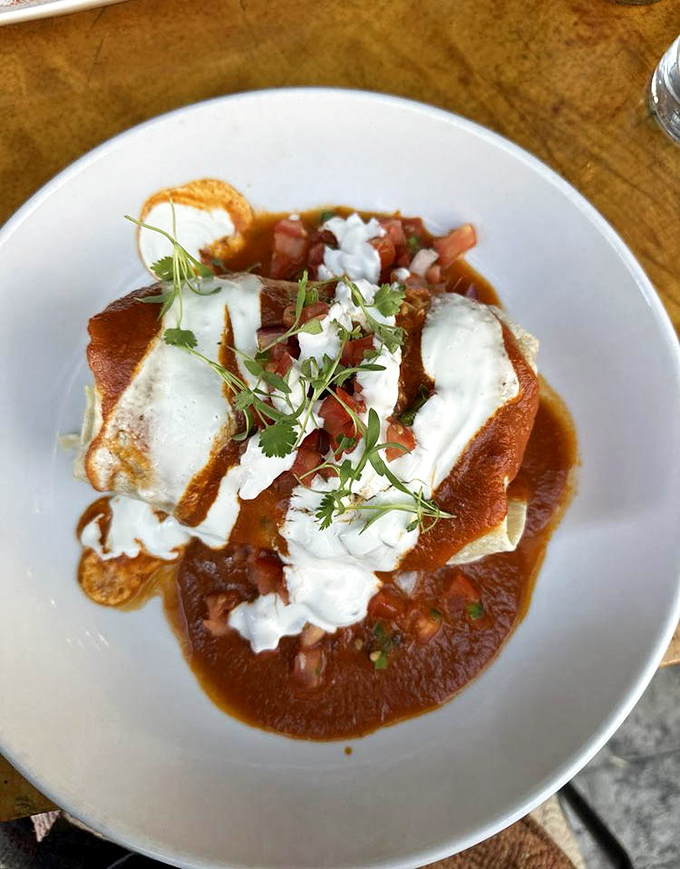 This brisket burrito is wrapped tighter than your grandmother's holiday presents.