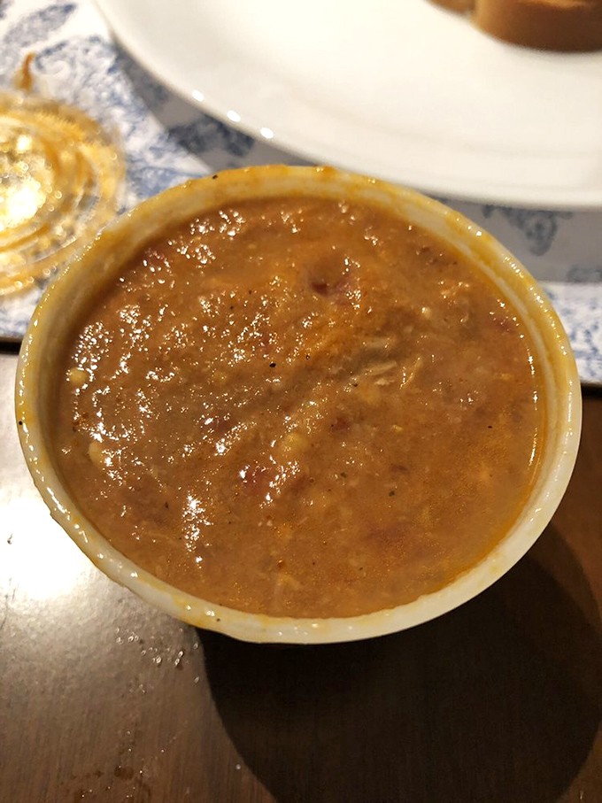 Brunswick stew that looks humble but tastes legendary&mdash;a thick, hearty Georgia classic that's comfort in a bowl.