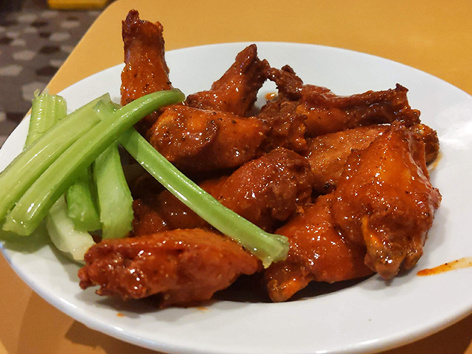 Wings that don't need a sporting event excuse! These saucy little beauties demand nothing but napkins and your undivided attention.
