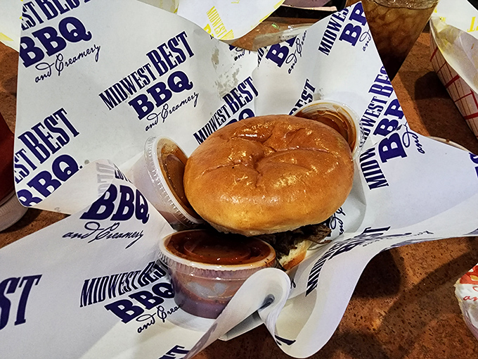 A proper barbecue sandwich doesn't hide behind fancy toppings&mdash;just quality meat, the right sauce, and a bun that knows its supporting role.