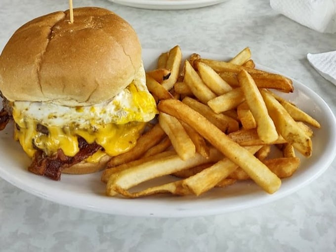 The burger-and-fries combo that's been solving life's problems since the invention of lunch breaks. Simple, golden, and utterly necessary.