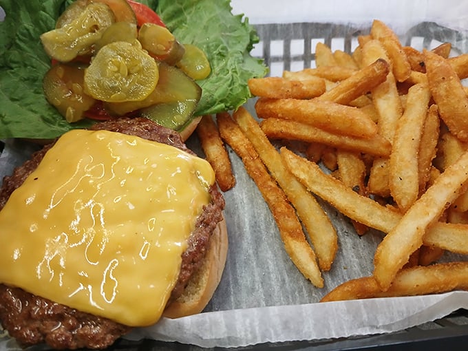 A proper diner cheeseburger doesn't need fancy toppings or brioche buns &ndash; just honest beef, melted cheese, and hand-cut fries.
