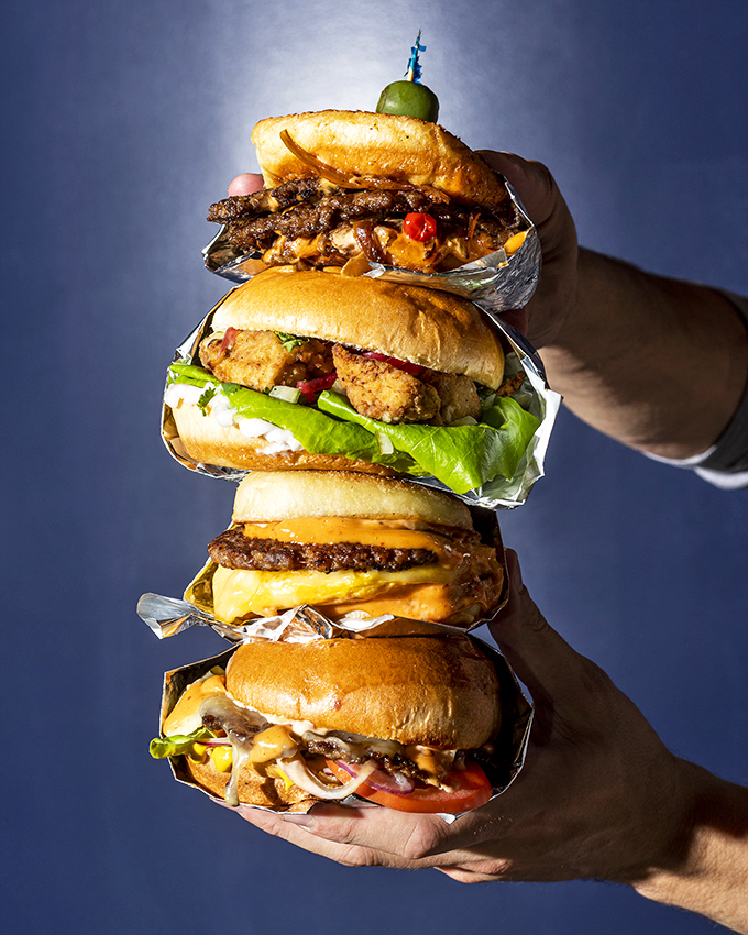 Sandwich architecture at its finest&mdash;a towering achievement of beef, bun, and brilliance that would make Frank Lloyd Wright weep with joy.