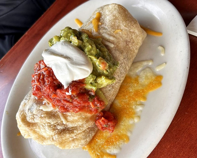 Behold the breakfast burrito in all its glory &ndash; perfectly wrapped, generously filled, and ready to change lives.