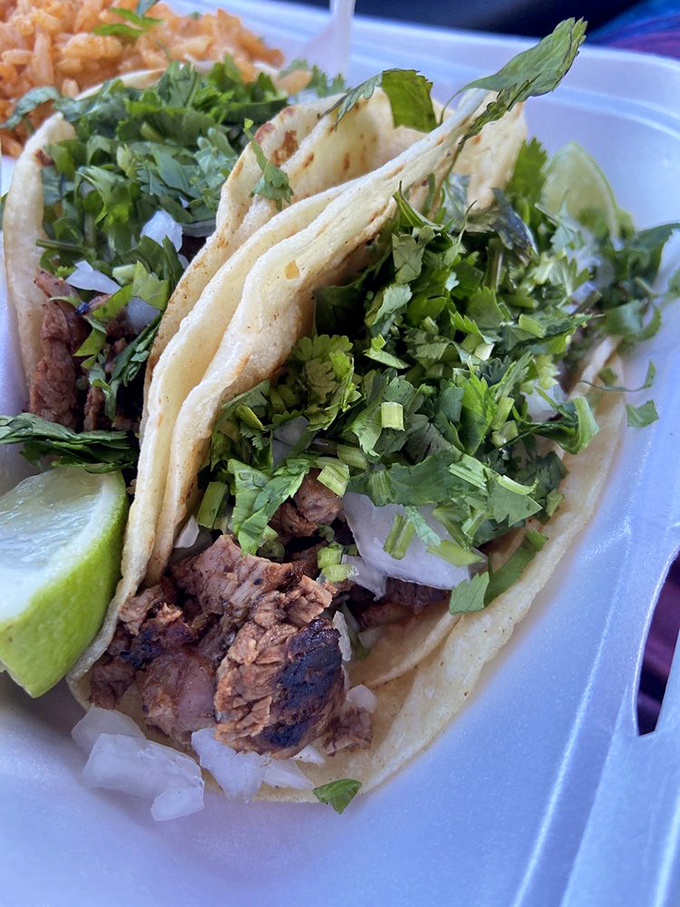 These tacos don't need a passport to deliver authentic flavor&mdash;just fresh cilantro, onions, and perfectly seasoned meat.