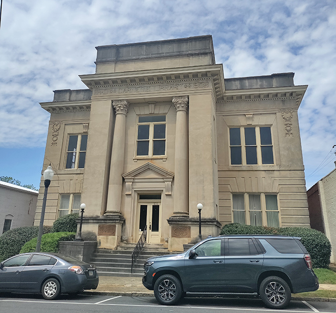 The Carnegie Library building stands as a temple to knowledge with its classical columns. Andrew Carnegie would be proud his literary legacy continues in such elegant surroundings.