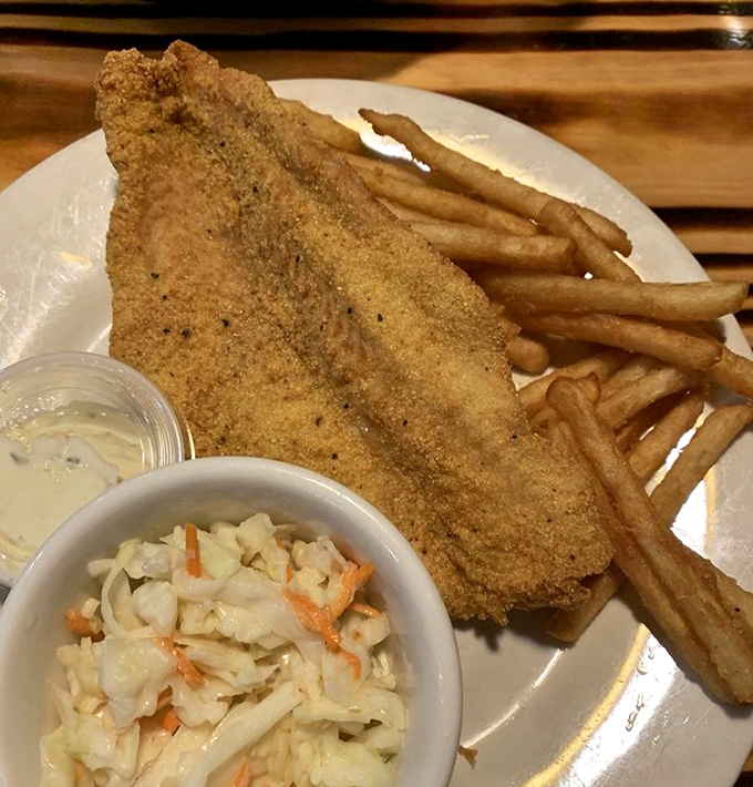 Cornmeal-crusted catfish that could make a pescatarian out of anyone. Paired with creamy slaw, it's the Midwest's answer to coastal seafood.