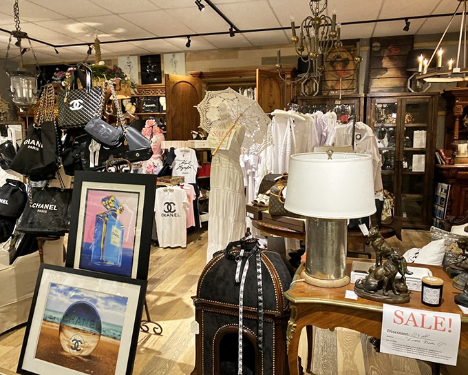 Designer heaven! This corner showcases luxury vintage finds that let you channel Coco Chanel's timeless style without the contemporary price tag.