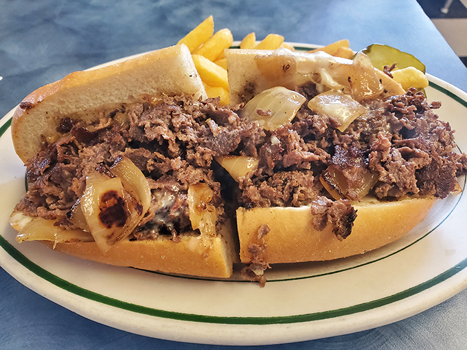 Philly's famous sandwich gets the Cross Keys treatment. This cheesesteak isn't just a meal; it's a Pennsylvania rite of passage.