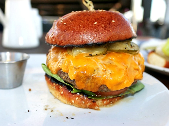 The burger that launched a thousand ships&mdash;or at least a thousand return visits&mdash;with cheese cascading down the sides like delicious lava.