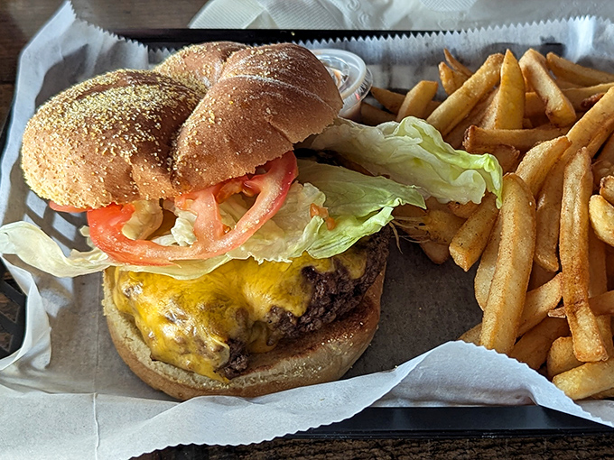 Behold the cheeseburger in its natural habitat&mdash;perfectly melted cheese cascading down a hand-formed patty, no Instagram filter required.