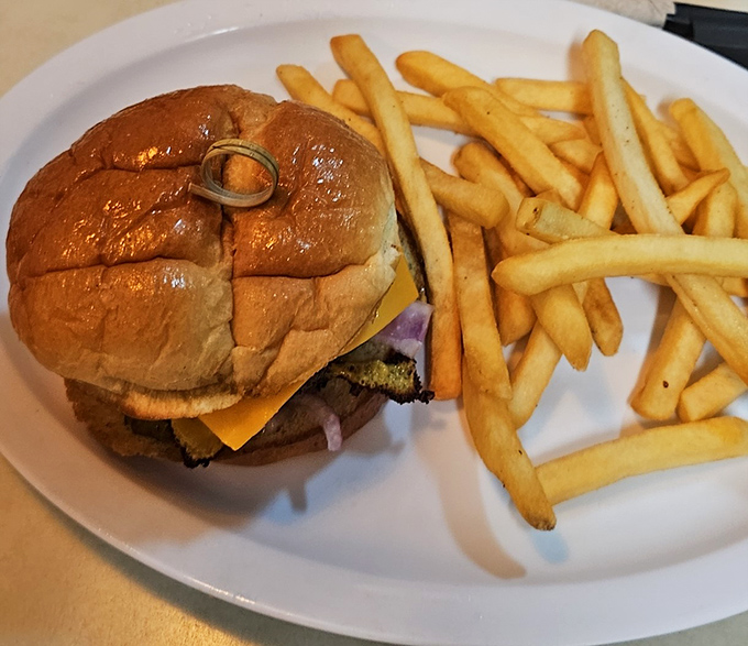 The classic American cheeseburger gets the New York Lunch treatment&mdash;unpretentious, perfectly grilled, and ready for its close-up.