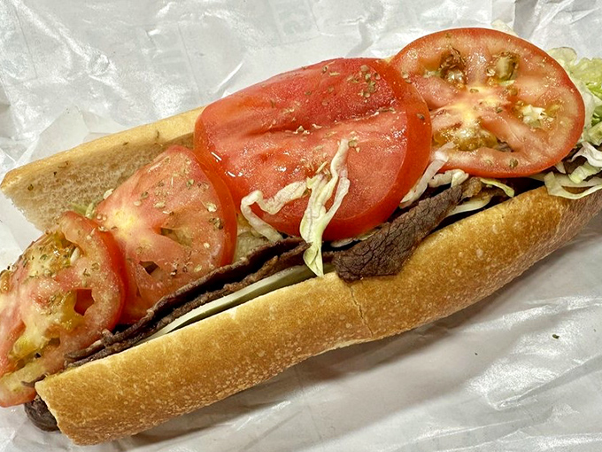 The Cheesesteak Hoagie adds fresh veggies to the mix. It's like the classic cheesesteak went to finishing school.