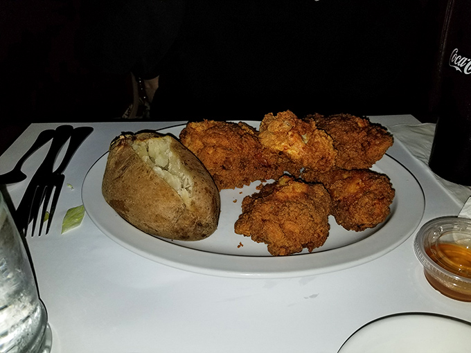 Even the fried chicken knows its role at Jack's &ndash; crispy, golden, and substantial enough to satisfy those rare souls who bypass beef in a steakhouse.