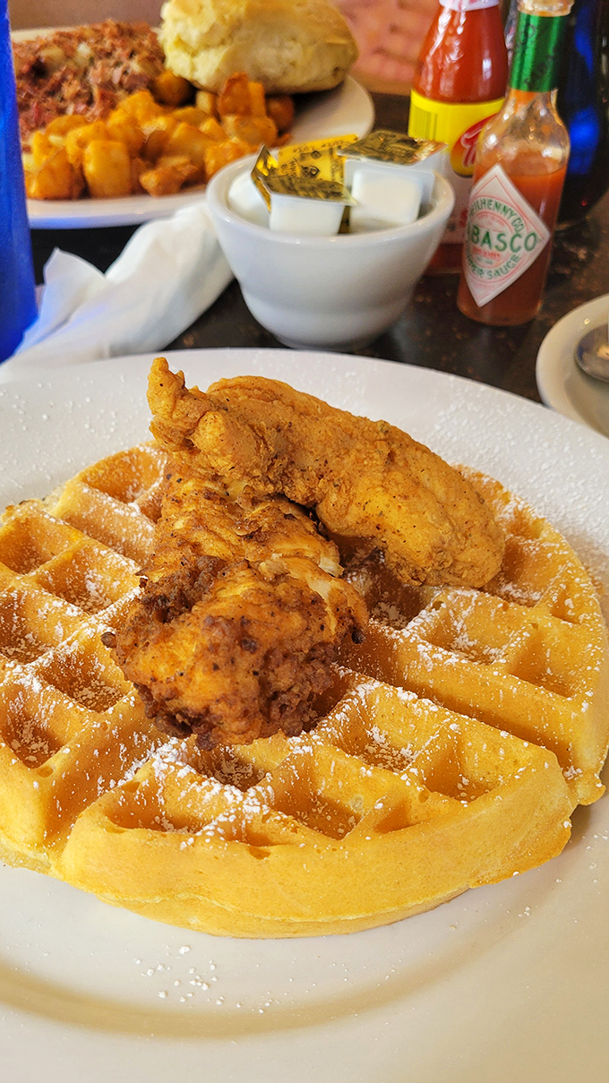 When chicken meets waffle, magic happens &ndash; especially when both parties arrive dressed in their Sunday best.