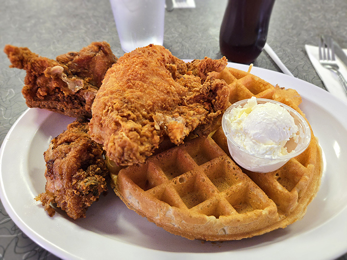 The chicken and waffle alliance proves that unexpected combinations can create the most beautiful relationships &ndash; crispy, savory, sweet, and absolutely worth the calories.