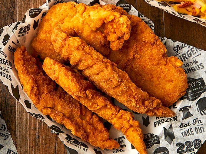 Chicken fingers so perfectly golden they deserve their own trophy. Crispy on the outside, tender within &ndash; the supporting actor that steals scenes.