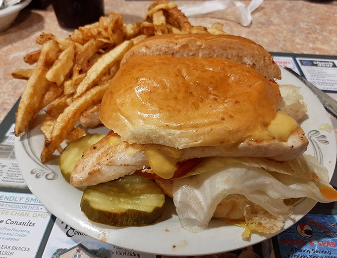 A sandwich that requires both hands and possibly a nap afterward&mdash;the universal language of satisfaction.