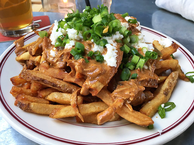 Fusion food that actually works! These tikka masala fries are what would happen if India and America had a delicious diplomatic summit on your plate.