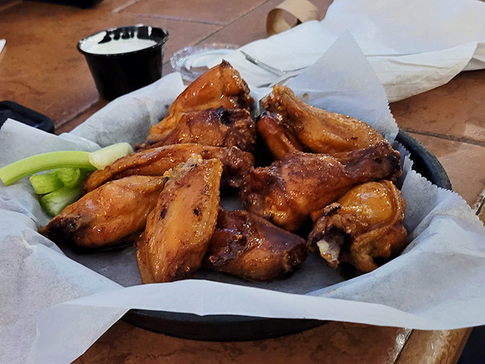 Wings that have gone through a smoke-then-fry transformation more impressive than any Hollywood makeover. Crispy outside, tender inside&mdash;the barbecue dream team.